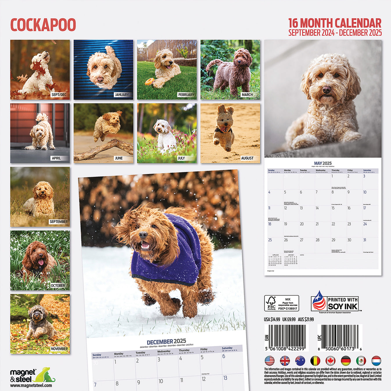 Cockapoo 2025 Traditional Calendar | Gifting | Lords & Labradors