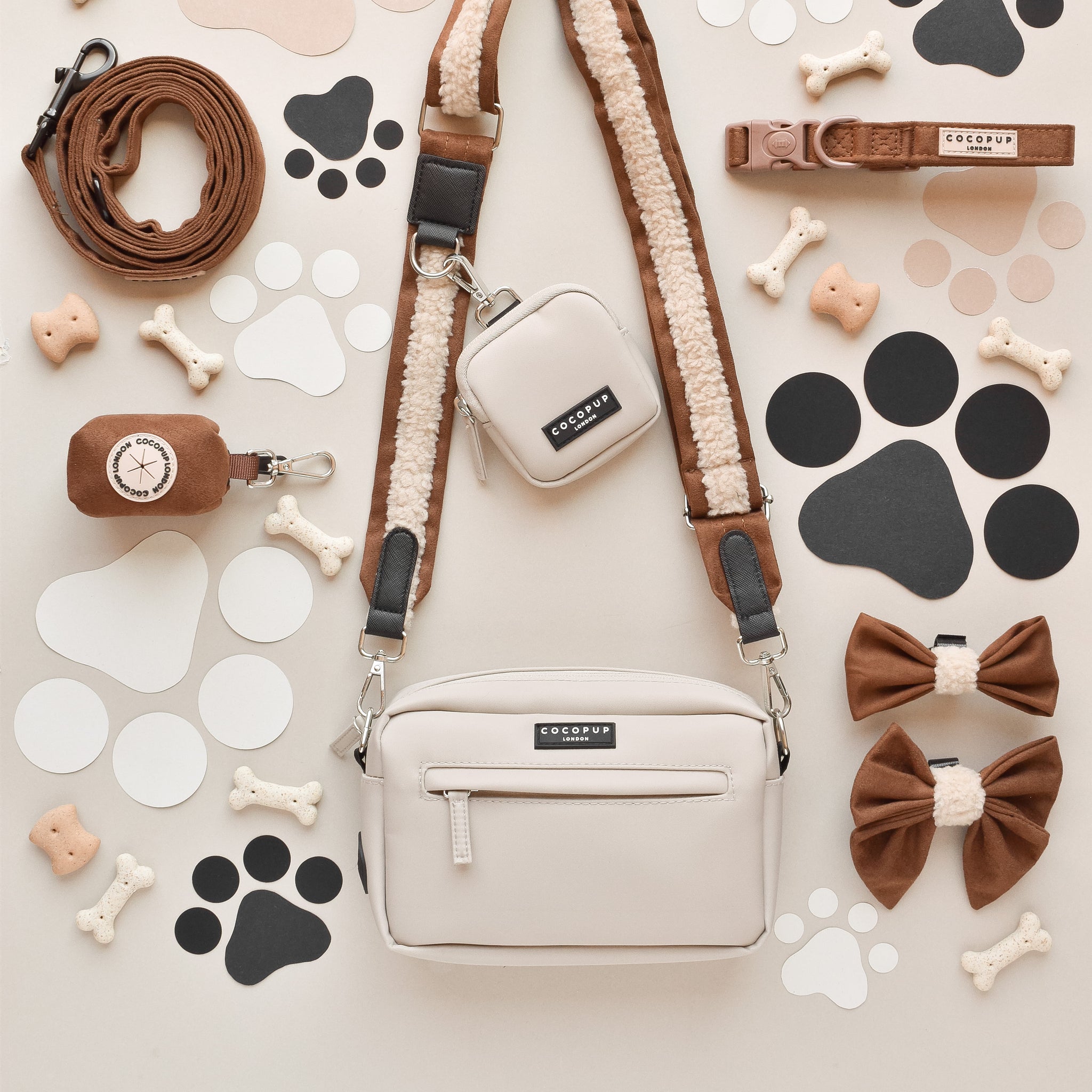 Cocopup Caramel Latte Dog Walking Bag Aviator Bundle | Lords & Labradors
