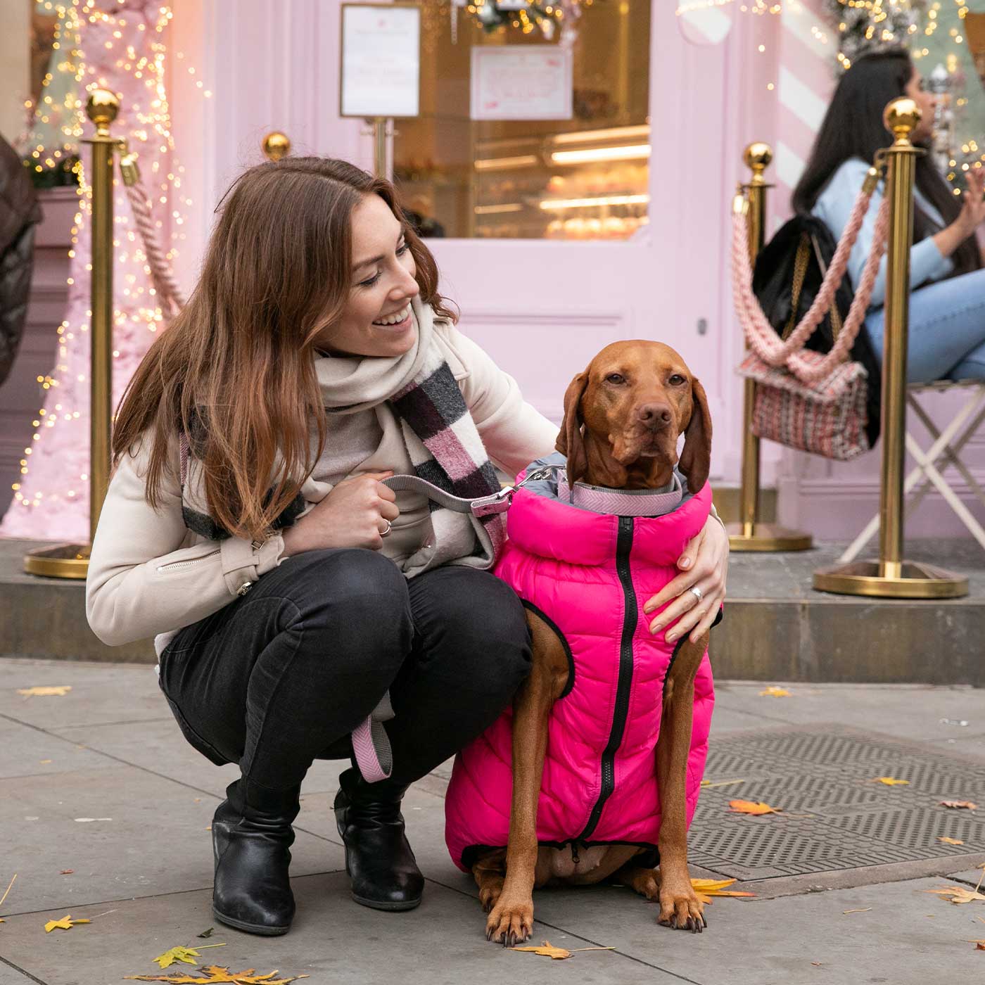 Pink Puffer Jacket | Hugo & Hudson Dog Clothing | Lords and Labradors ...
