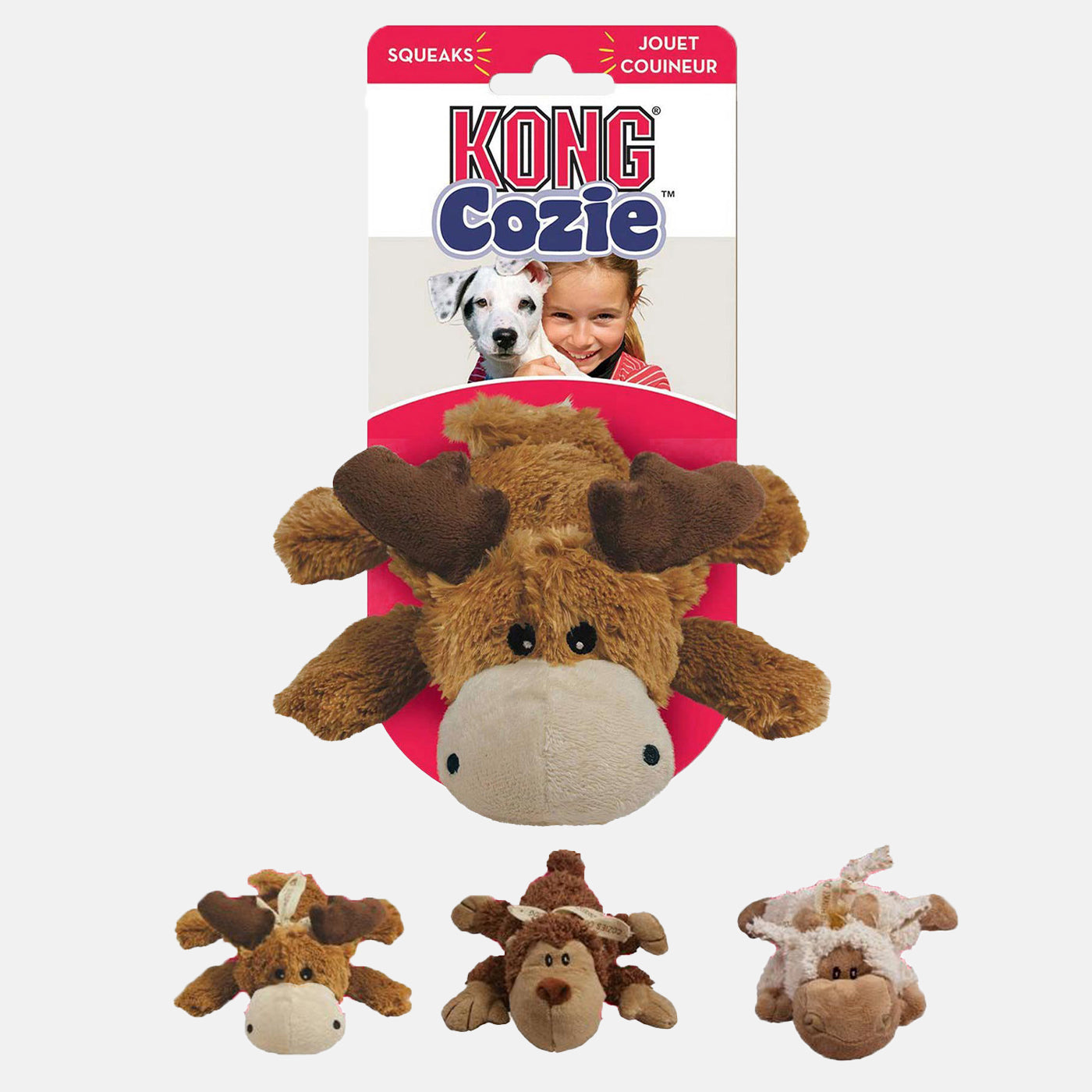 KONG Cozie Natural Animals | KONG Plush Dog Toy | Lords & Labradors