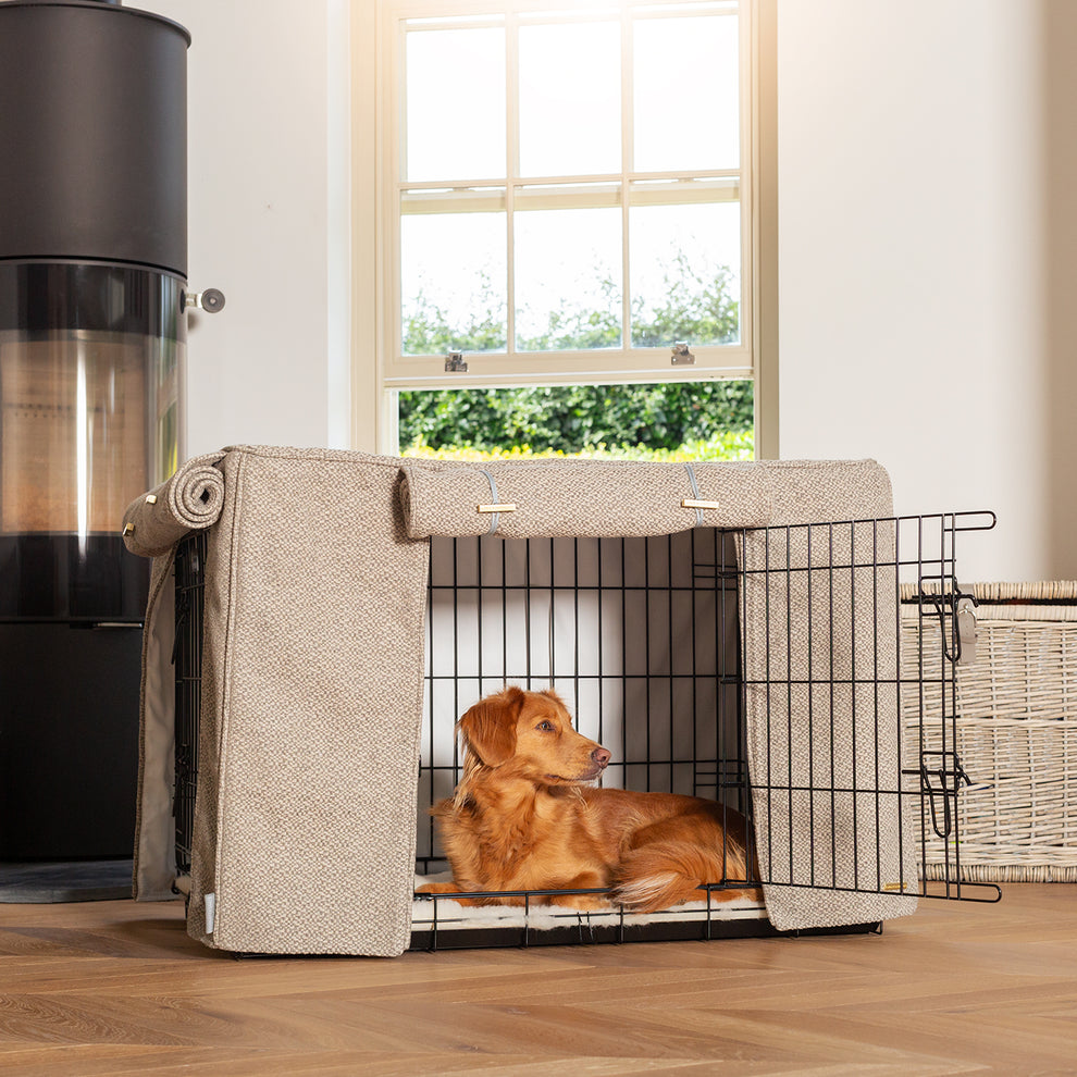 Herdwick Pebble Dog Crate & Crate Cover | Crate Bedding | Lords & Labradors