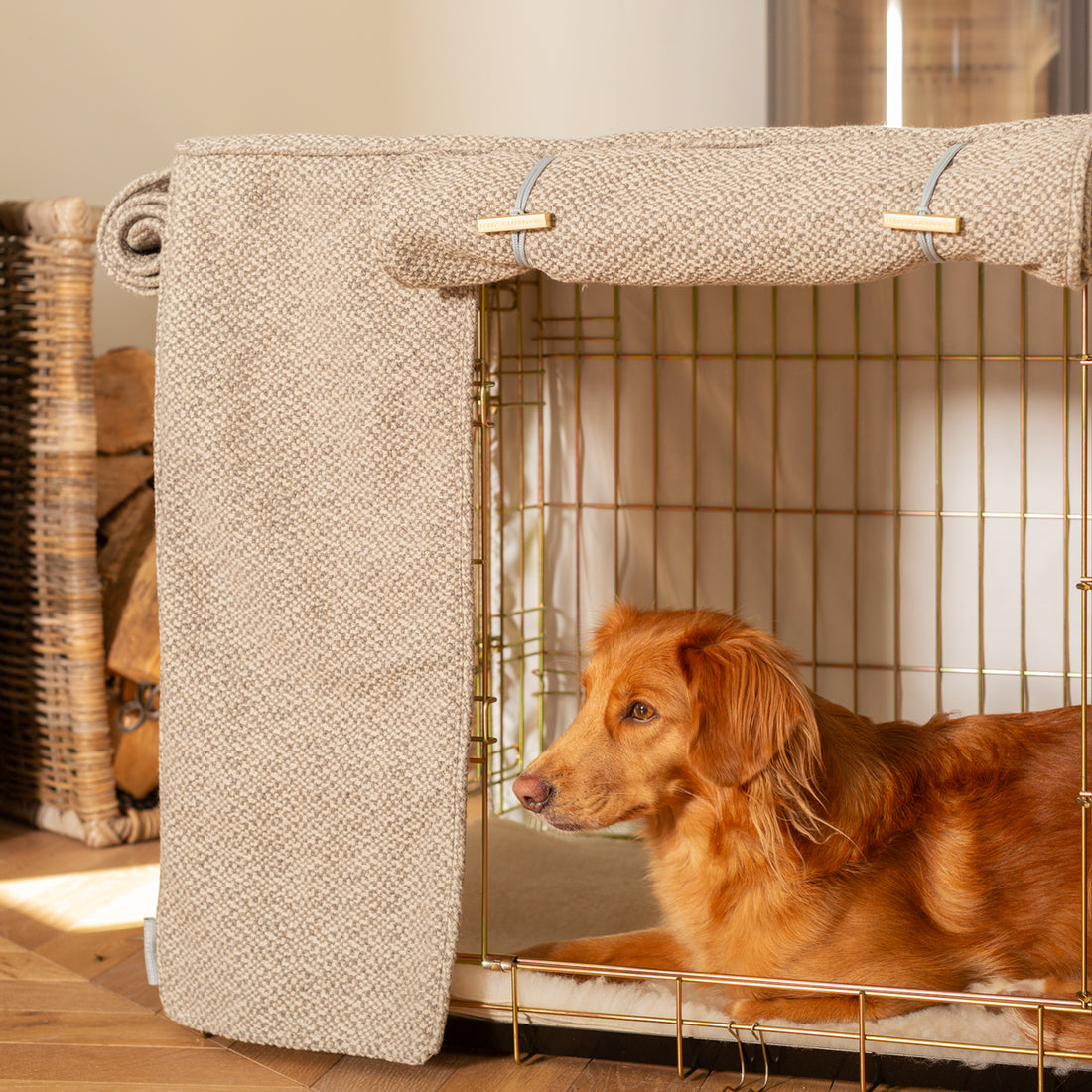 Herdwick Pebble Dog Crate & Crate Cover | Crate Bedding | Lords & Labradors