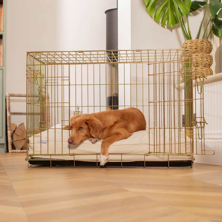 Wooden Rustic Open Dog Crate | Lords & Labradors Dog Crate