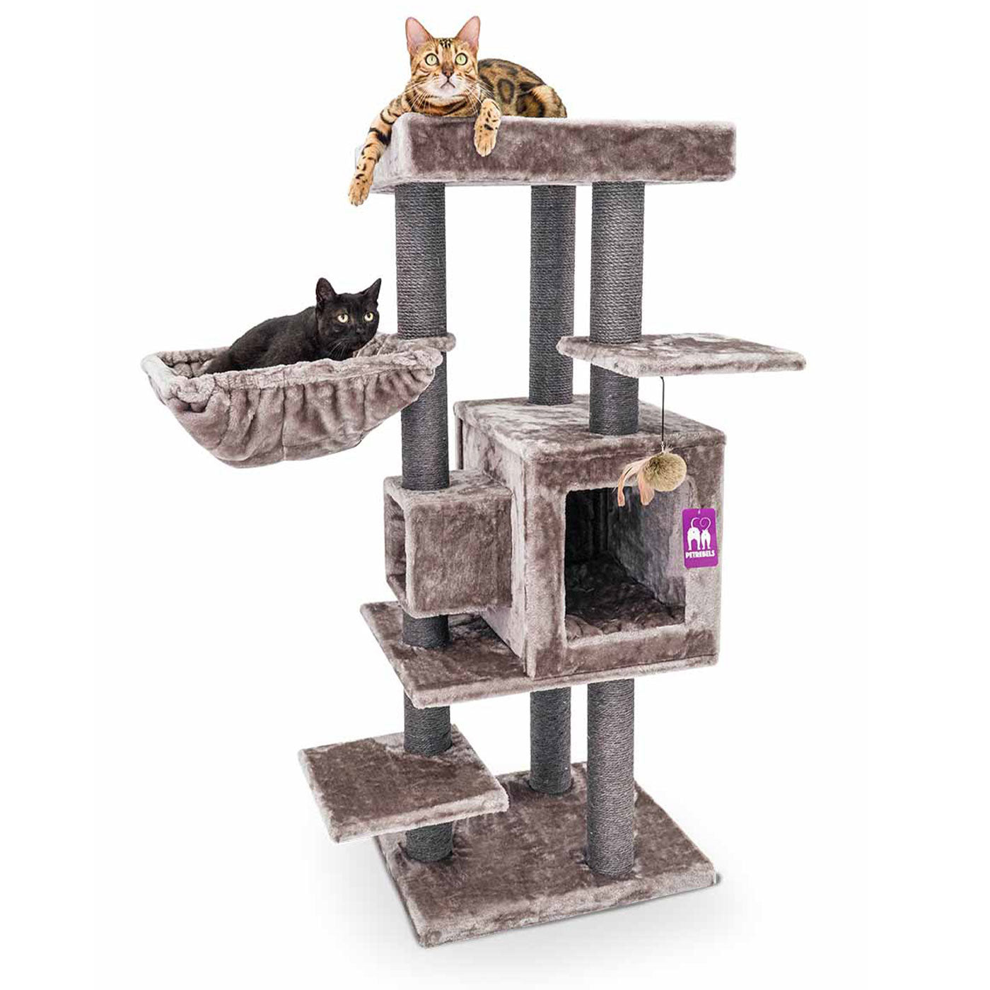 Kings & Queens Cleopatra 134cm Cat Tree | Cat Scratch Post | Lords ...