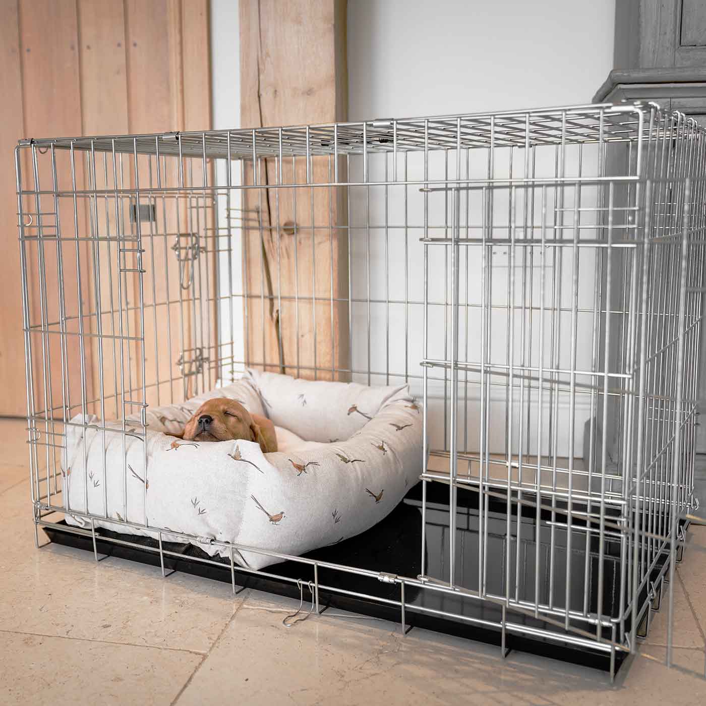 Cosy & Calming Puppy Box Bed - Woodland Collection | Lords & Labradors