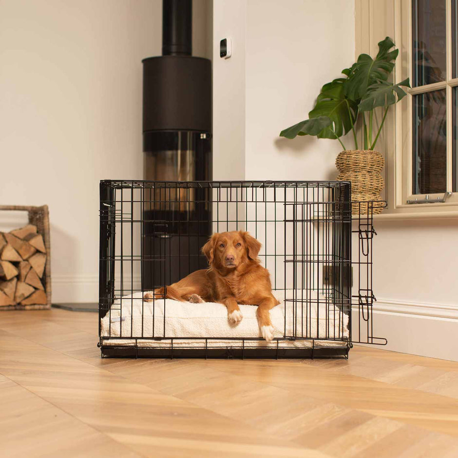 Wooden Rustic Sliding Door Dog Crate | Dog Crate | Lords & Labradors
