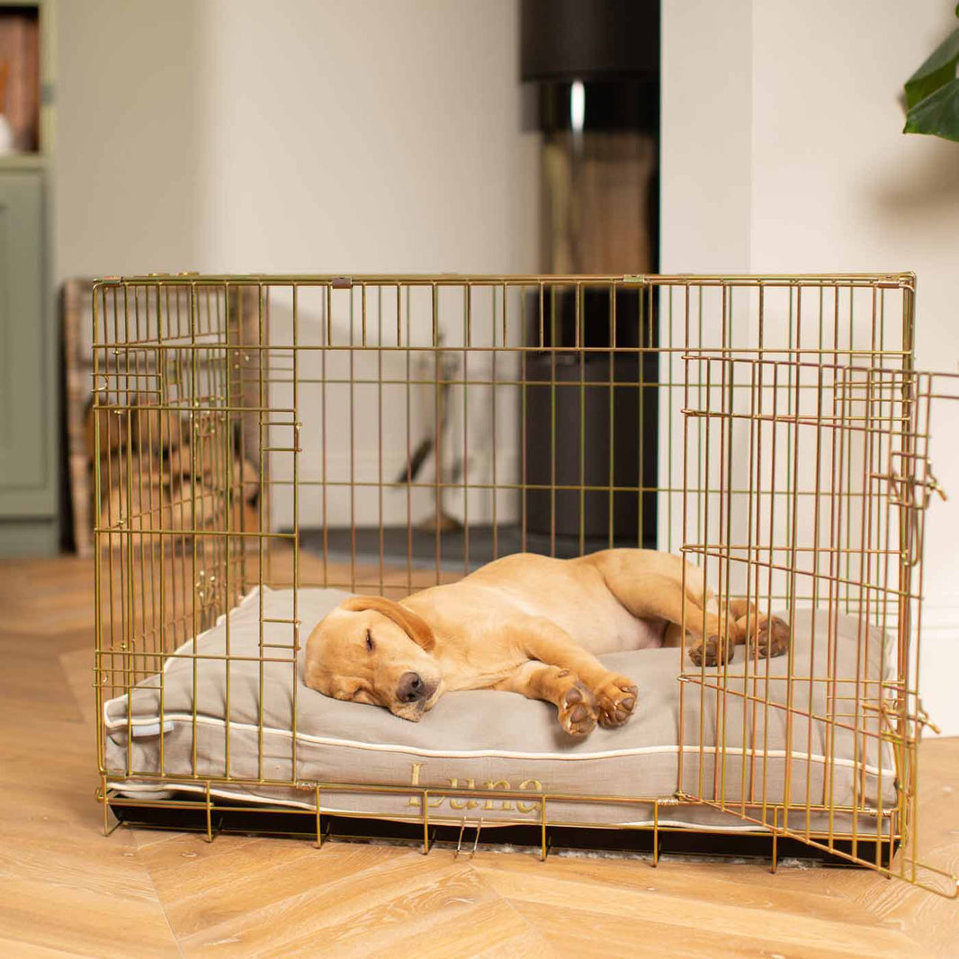 Wooden Rustic Sliding Door Dog Crate | Dog Crate | Lords & Labradors