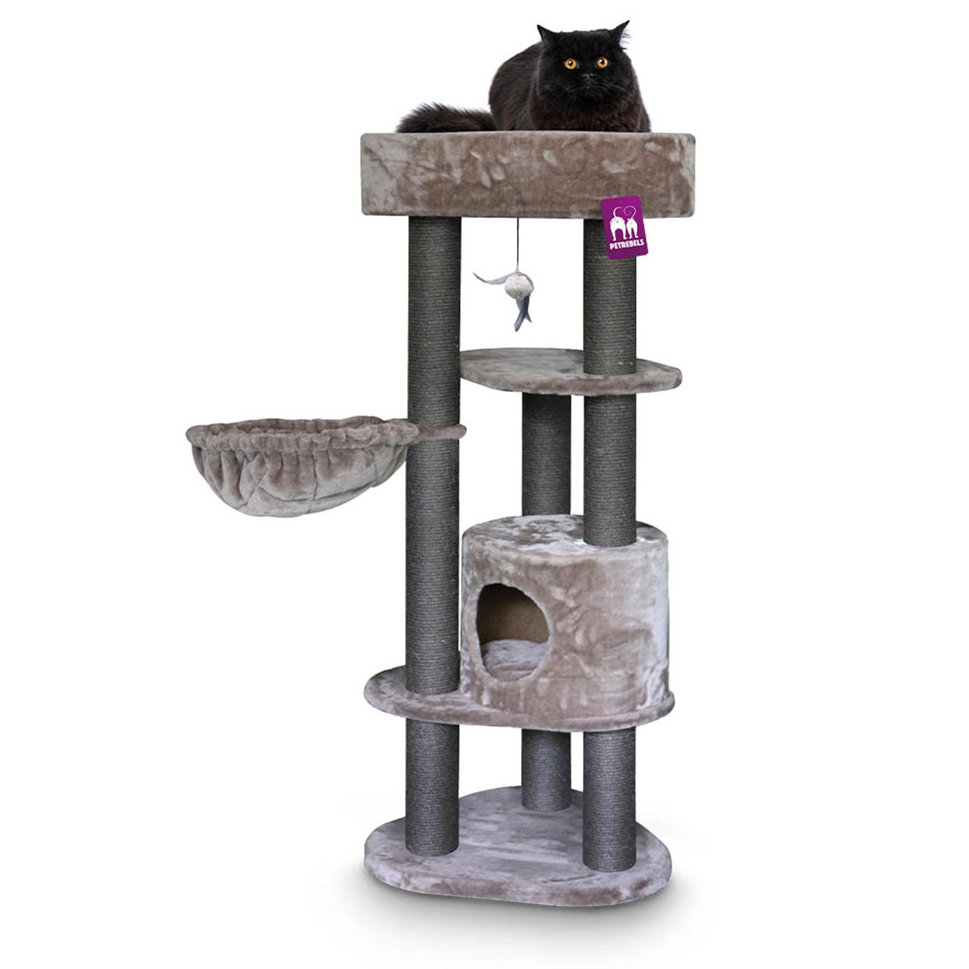 Kings & Queens Charlotte 134cm Cat Tree | Cat Scratch Post | Lords ...