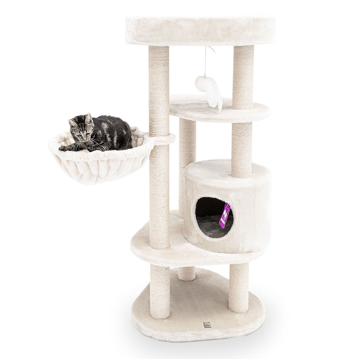 Kings & Queens Charlotte 134cm Cat Tree | Cat Scratch Post | Lords ...