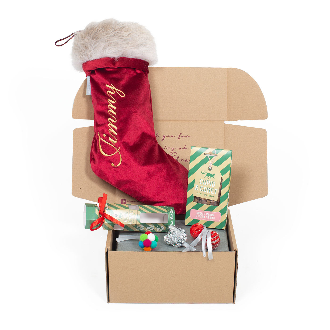 Luxury Cat Christmas Stocking Gift Set | Christmas Gifts | Lords ...
