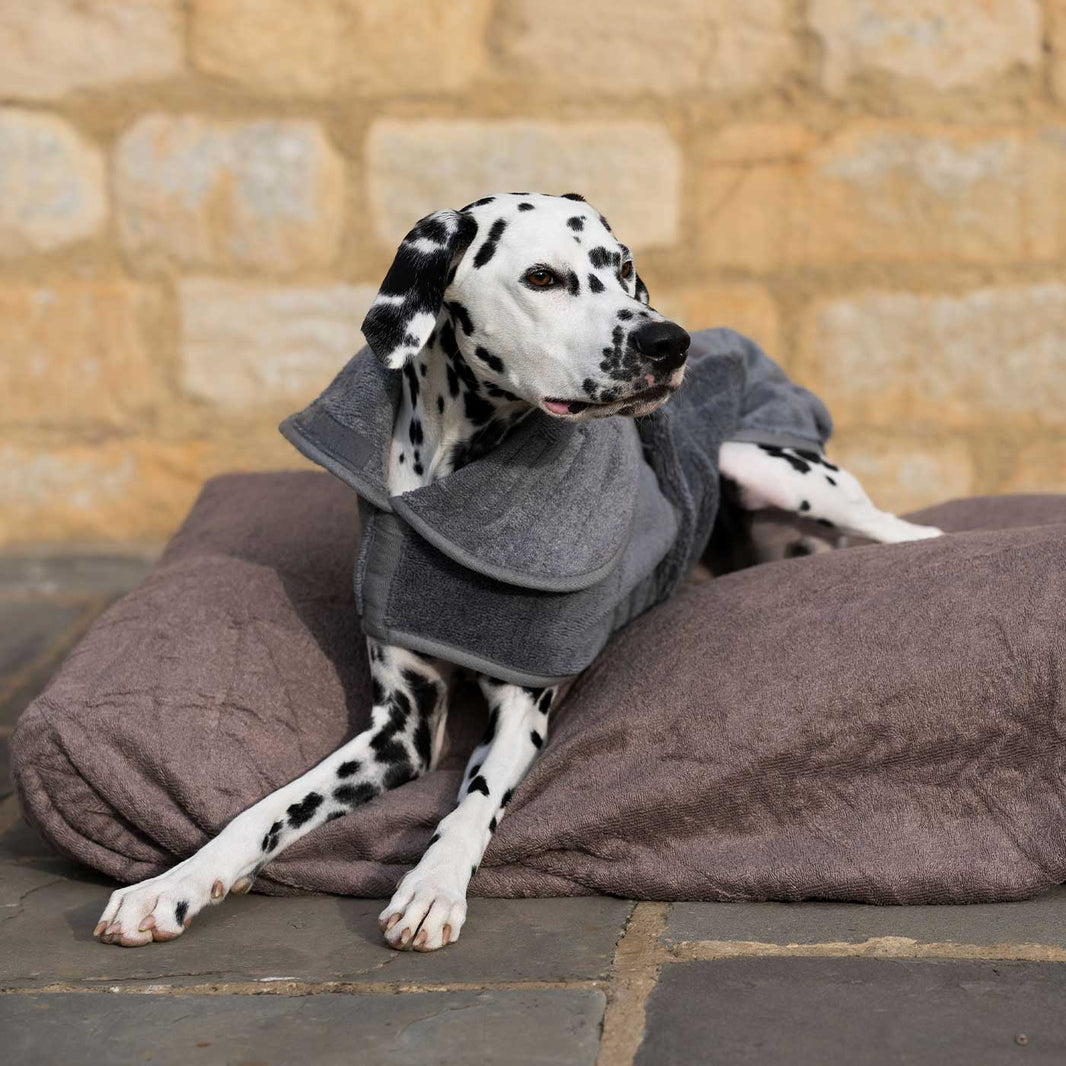 Dog Cushion With Removable Cover in Rhino Tough Ember Faux Leather by ...