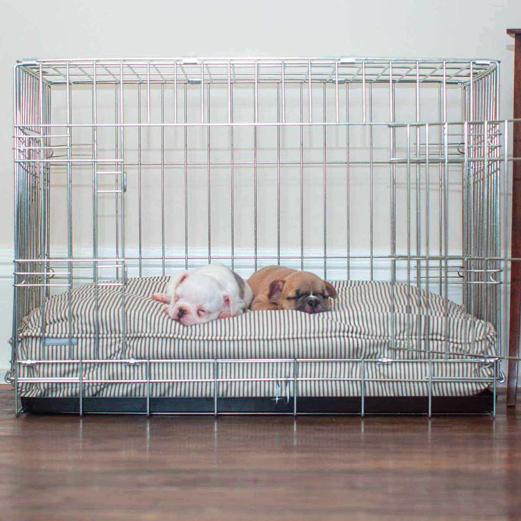 Box Bed For Dogs - Regency Stripe | Lords & Labradors Luxury Dog Beds